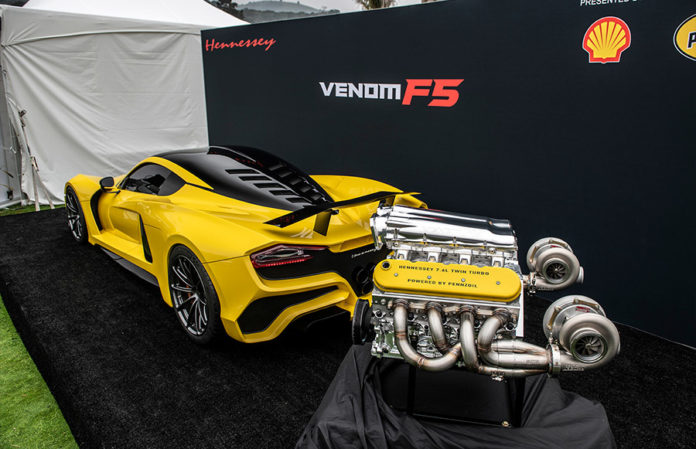 Hennessey Unveils Venom F5 Engine Details At The Quail, A Motorsports ...