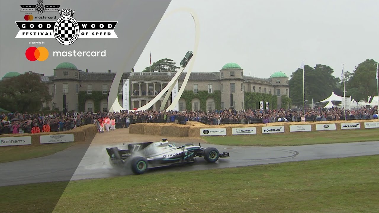 Valterri Bottas Destroys His Mercedes WO8 F1 Tyres at Goodwood