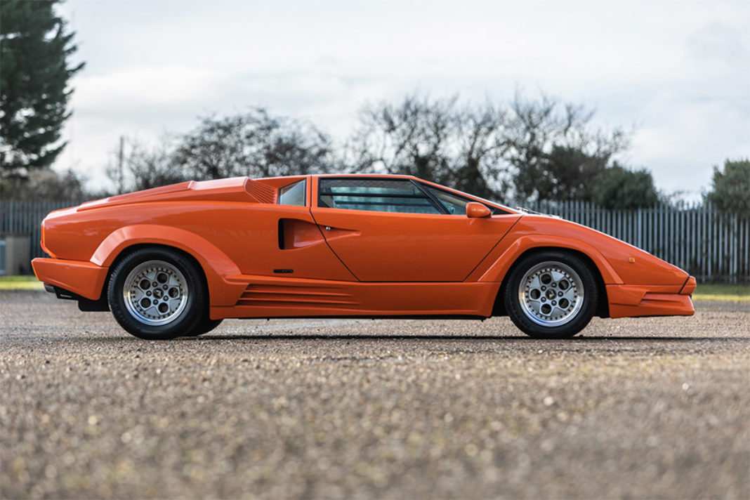 25TH Anniversary Lamborghini Countach Featured in Race Retro Auction