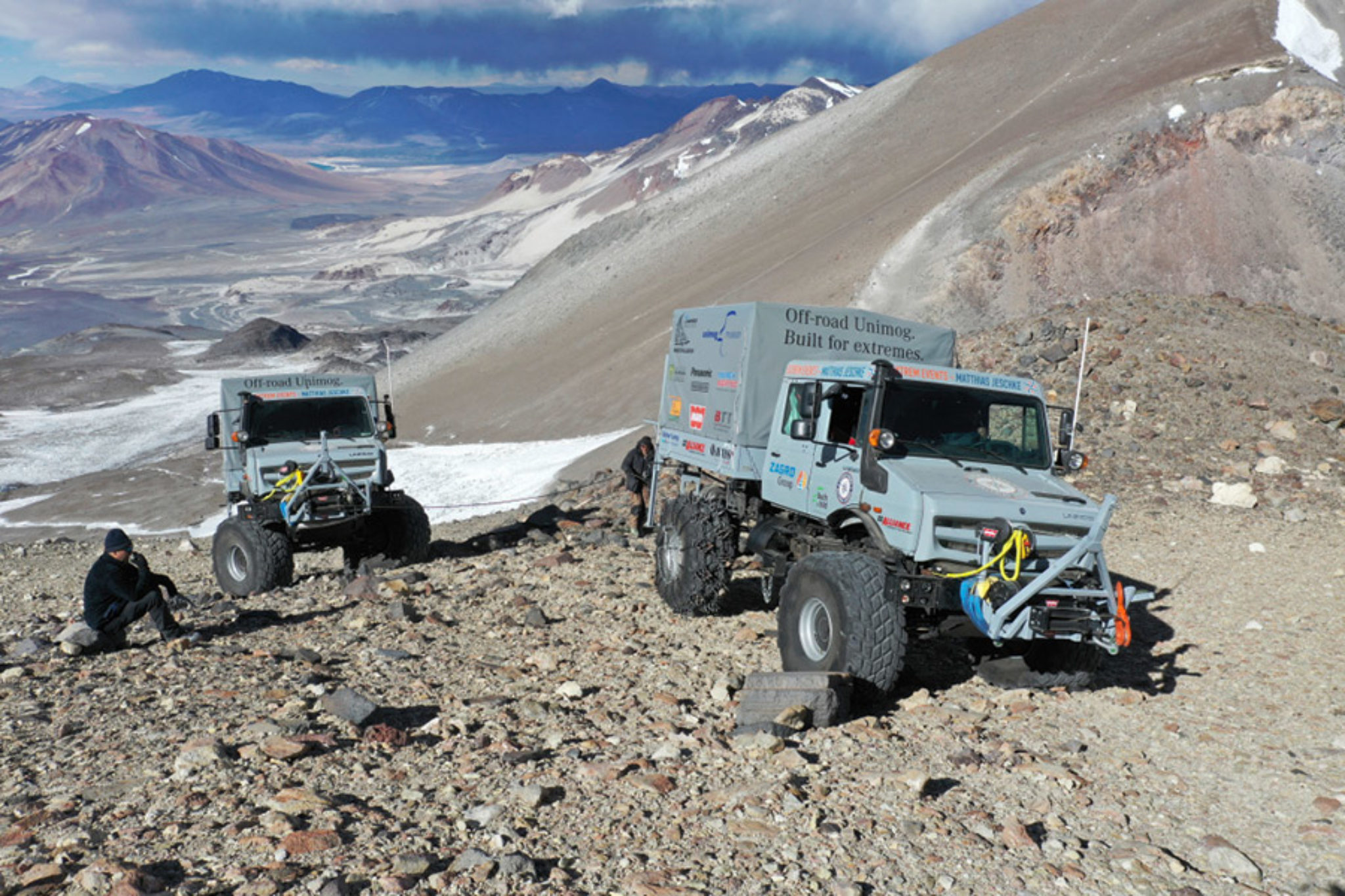 Extreme Unimog Trucks Set the World Altitude Record at 6694 Metres