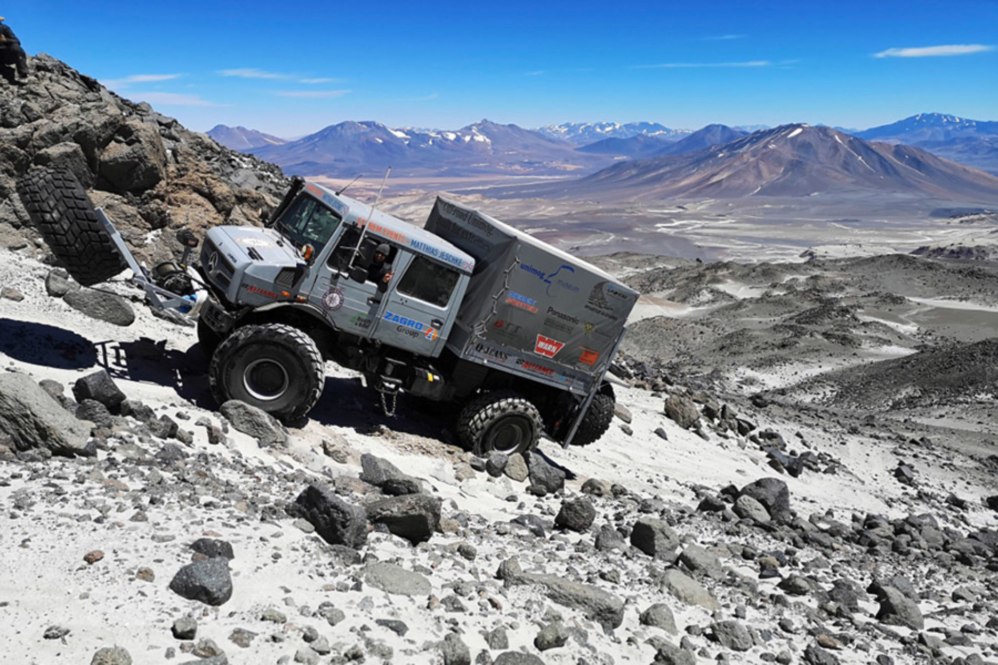 Extreme Unimog Trucks Set the World Altitude Record at 6694 Metres