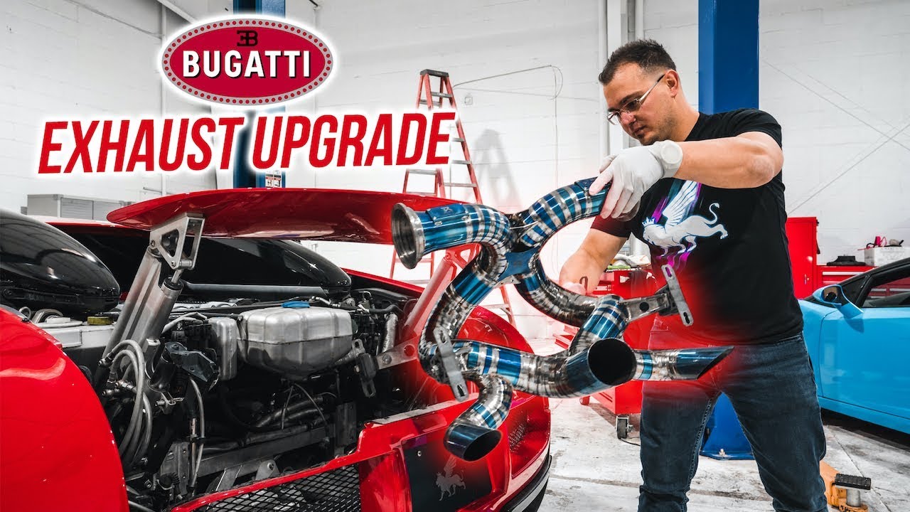 Worlds FIRST BUGATTI Titanium Exhaust Install - Royalty Exotic Cars