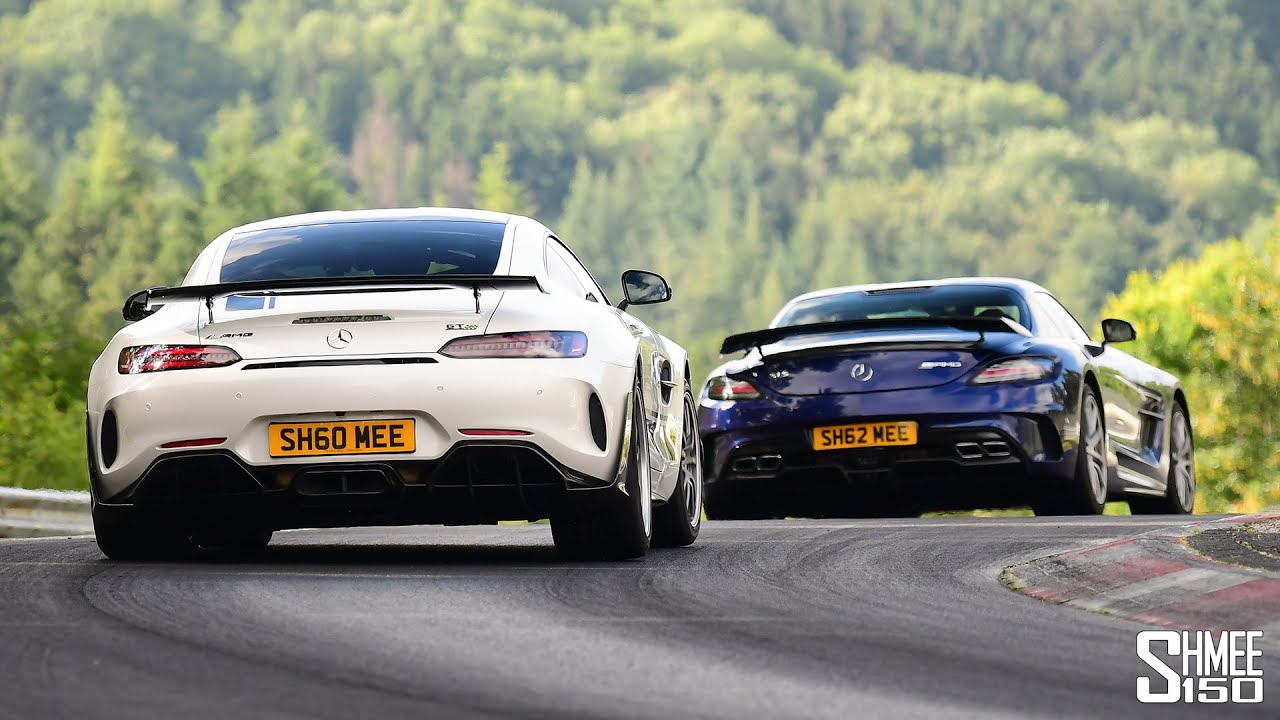 BATTLE OF MY AMGs! GT R Pro vs SLS Black Series - Shmee150