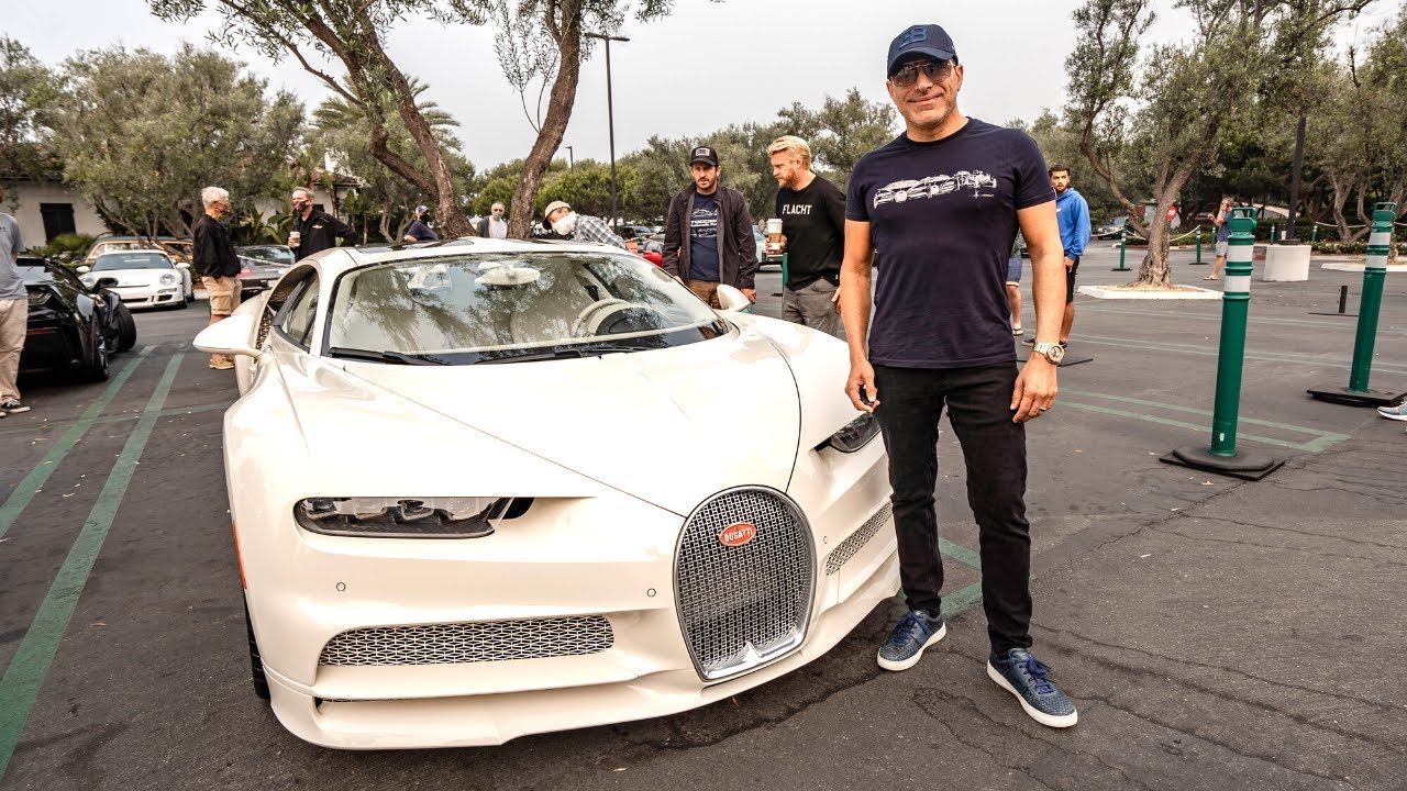 Manny Khoshbin Takes His Hermes Bugatti Chiron to a Car Show!