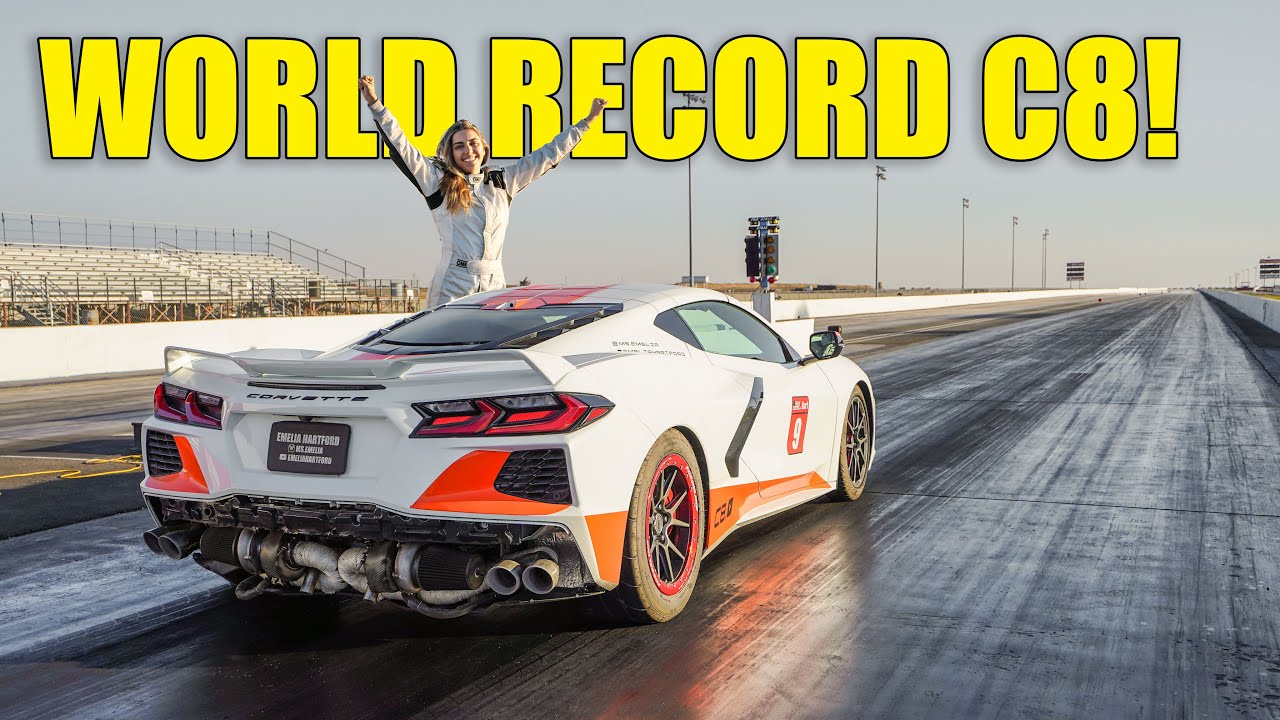 We DEMOLISHED The WORLD RECORD!!! Fastest Twin Turbo C8 Corvette On ...