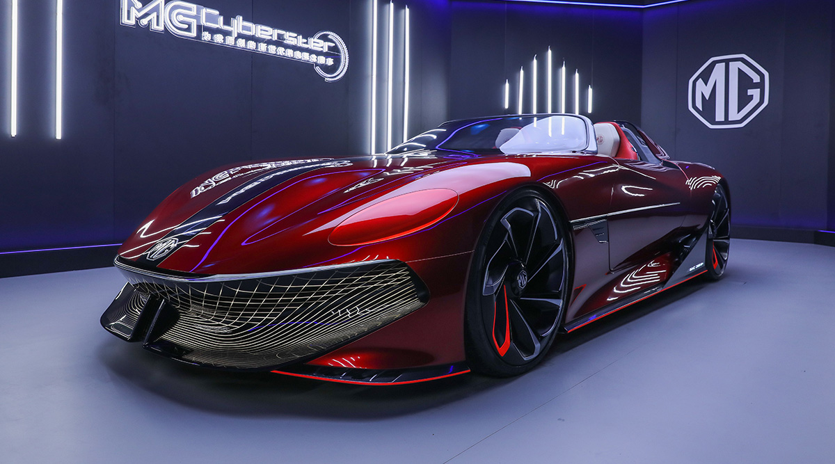 First Official Photographs of MG Cyberster Two-Seater Concept Revealed