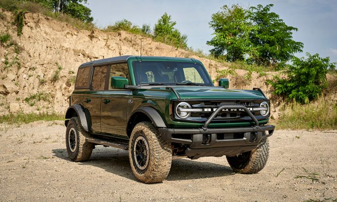 Eruption Green Paint Option Set for 2022 Ford Bronco; Hot Pepper Red Too