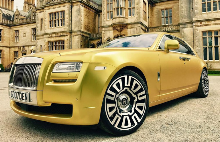 Want to Purchase this Rare Gold Rolls-Royce Ghost?....Start Counting ...